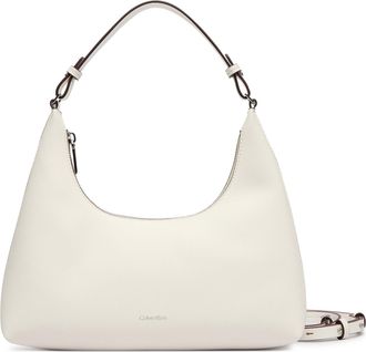 Calvin Klein Handtasche Calvin Klein Foil Logo Conv Shou?Lder Bag LV04F3272G Wei&szlig;