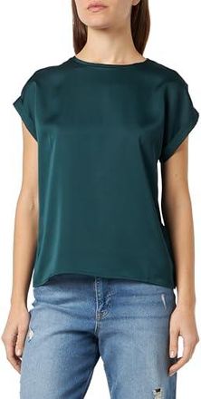 Vila Vila Haut en Satin Viellette S/S-Noos Manches Courtes BL, Pins Ponderosa, 44 Femme