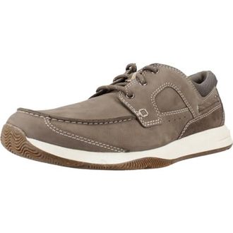 Clarks Chaussures bateau Sailview LaceBoat pour homme, Nubuck taupe, 46 EU