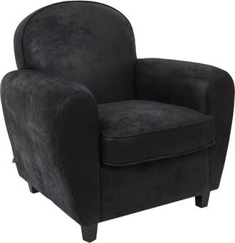 The Home Deco Factory Fauteuil Club Noir Indus