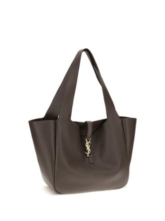 Saint Laurent Womens Shoulder Bag Le 5 &Agrave; 7 Bea Sweet Choco Calf Leather