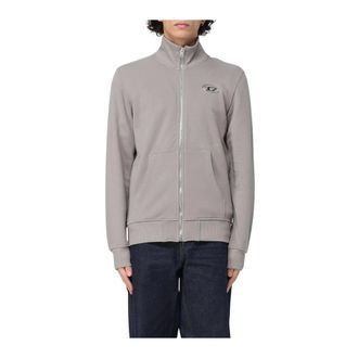 Diesel Homme, Sweatshirts et sweats &agrave; capuche, Gris, Taille: XL Veste de surv&ecirc;tement &agrave; col montant