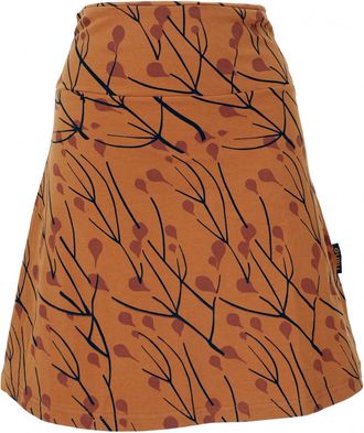 Guru Shop A-Linien Rock aus Bio-Baumwolle, Bequemer Rock Organic - Caramel, Damen, Size:S