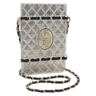 Chanel Pre-owned Vintage Card Case - Femme - Pre-owned - Gris - Taille: ONE Size