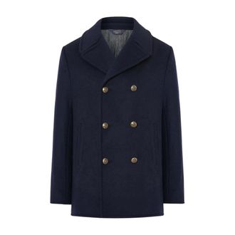 Circolo 1901 Homme, Manteaux, Bleu, Taille: 2XL Vestes Bleu Marine &agrave; Boutons