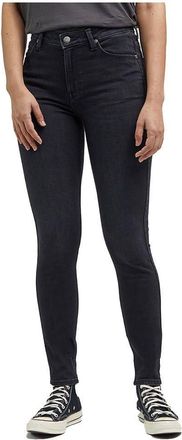 Lee Womens Scarlett HIGH Jeans, TINGLED Black, 25W / 31L