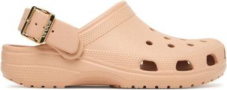 Crocs Pantoletten Classic Metallic Buckle Clog 213543 Rosa