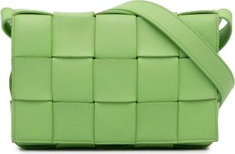 Bottega Veneta Hobo Bags - Nappa Intrecciato Cassette Crossbody - Gr. unisize - in Gr&uuml;n - f&uuml;r Damen
