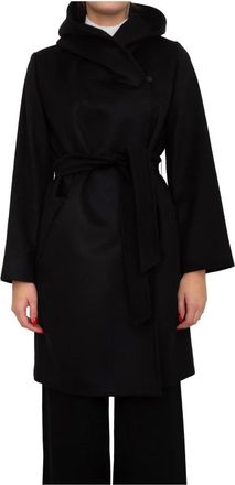Max Mara Femme, Manteaux, Noir, Taille: 44 FR Cappotto