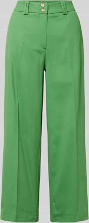 More & More Wide Leg Hose aus Viskose-Mix mit B&uuml;gelfalten