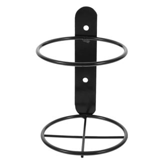 SOLUSTRE Wandmontierter Einzelner Weinflaschenhalter aus Robustem Metall Schwarzes Weinregal für Stilvolle Flaschenlagerung und Küchen oder Wohnraumdekoration 