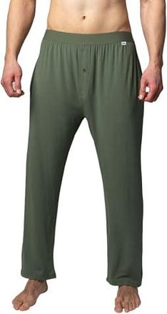 SockShop Lazy Panda Hommes sélection de vêtements dintérieur en Bambou Paquet de 1 Olive Vert Pantalon Classique XL