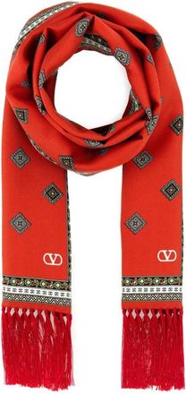 Valentino Garavani Homme, Accessoires, Multicolore, Taille: ONE Size Chamber Silk Bandeau Scarf