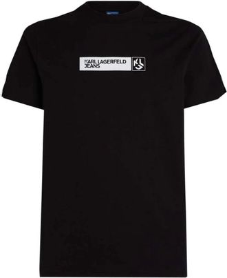 Karl Lagerfeld Homme, Tops, Noir, Taille: M KLJ Slim Graphic Tee