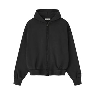 Fear of God Bestickter klassischer Hoodie mit durchgehendem Rei&szlig;verschluss - - Sweatshirts & Hoodies - Herren - Schwarzk - S