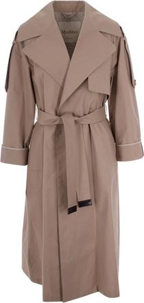 Max Mara Femme, Manteaux, Beige, Taille: 32 FR Trench-coat ceintur&eacute;