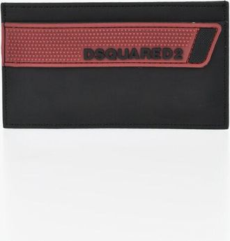 Dsquared2 Vegan Leather Card Holder With Pvc Details size One Size