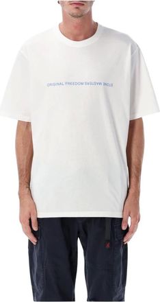 Gramicci Homme, Tops, Blanc, Taille: S Original Freedom Masters Stone Graphic T-Shirt