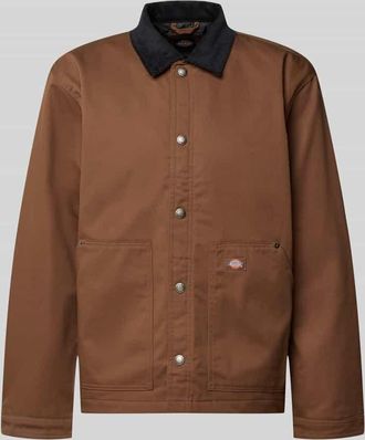Dickies Jacke mit Umlegekragen und Label-Detail