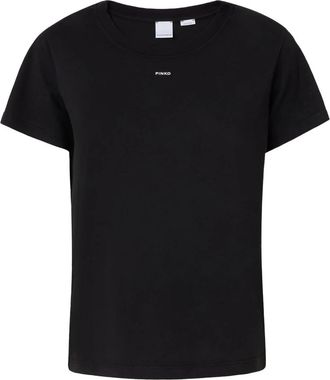 Pinko Basic Jersey T-Shirt - - Tops - Damen - Schwarzk - L