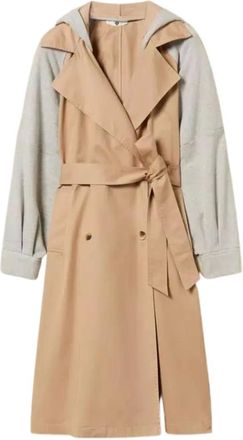Twinset Femme, Manteaux, Beige, Taille: 42 FR Trench-coat Milano