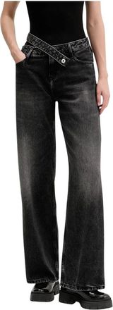 Karl Lagerfeld Jean Droit - Femme - Jeans - Noir - Taille: W28 L32