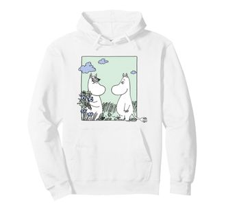Moomin troll & Snorkmaiden Love Picking Blumen Pullover Hoodie