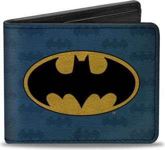 Buckle Down Unisex-Erwachsene Bifold Wallet Batman Zweifalten-Geldbörse, Mehrfarbig, Einheitsgröße