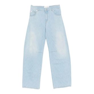 Ermanno Scervino Femme, Jeans, Bleu, Taille: 36 FR Wide Jeans