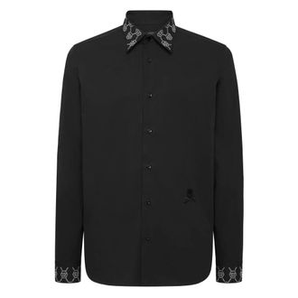 Philipp Plein Homme, Chemises, Noir, Taille: S Sugar Daddy Cut Shirt