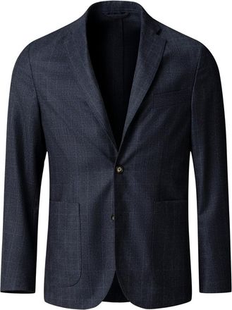 Eton Ungefüttertes Sakko in leichter Flanell-Qualität mit Glencheck in