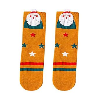Generic Chaussettes de No&euml;l amusantes et color&eacute;es pour femmes et filles, F, Taille unique