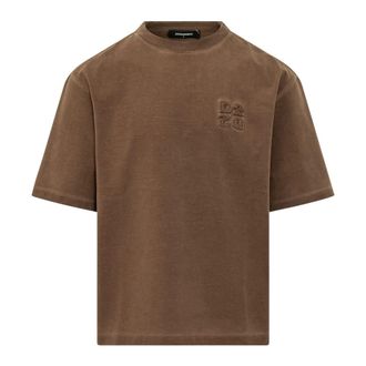 Dsquared2 Rundhals-T-Shirt - - Tops - Herren - Braun - XL