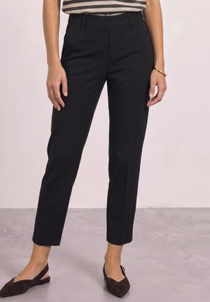 Street One Chinohose STREET ONE, Damen, Gr. 32, L&auml;nge 28, schwarz, Stoff, 58% Viskose, 37% Polyamid, 5% Elasthan, unifarben, comfort fit kn&ouml;chellang, Hosen Chino