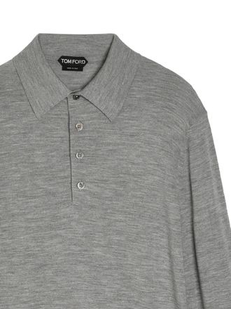 Tom Ford Mens Sweater Light Grey Wool