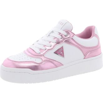 Guess Damen Miram Sneaker, Wei&szlig;/Rosa 143, 38.5 EU