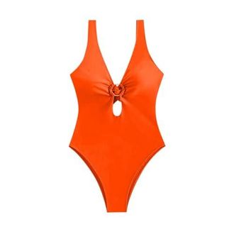 Generic Maillot de bain pour femme athl&eacute;tique &agrave; s&eacute;chage rapide Monokini d&eacute;t&eacute; vintage Push Up Grande taille Maillot de bain rembourr&eacute; Vacances V&ecirc;tements de pla