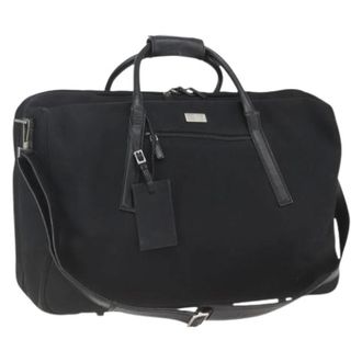 Gucci Sac Week-end en Toile Pre-owned - Femme - Pre-owned - Noir - Taille: ONE Size