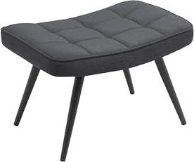 Byliving Sessel Uta/Webstoff dunkelgrau/Gestell schwarz pulverbeschichtet/Relaxsessel/Armlehnen-Sessel/B 72, H 97, T 80 cm