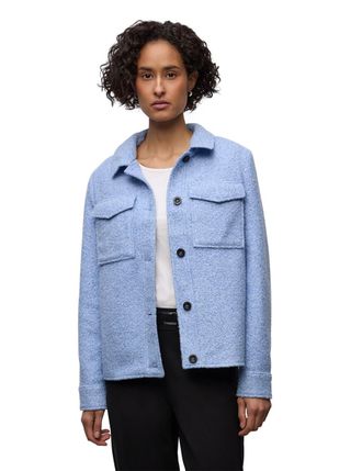 Street One Overshirt in Wolloptik frosted blue mel. 46
