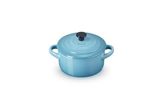 LE CREUSET Le Creuset Mini-Cocotte Ronde en C&eacute;ramique, 250 ml, Bleu Cara&iuml;bes, 71901101700100