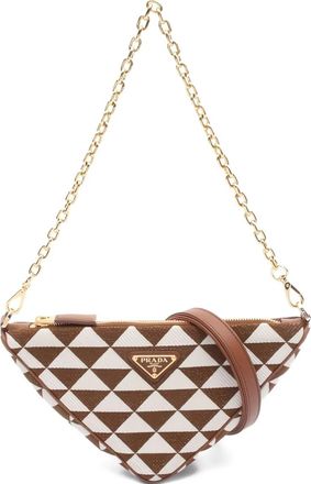 Prada sac porté épaule Symbole (années 2010) - Marron