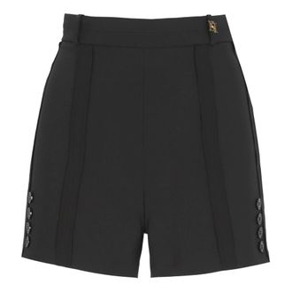 Elisabetta Franchi Exposed-seam Metal-detail Shorts - - Shorts - Damen - Schwarzk - M