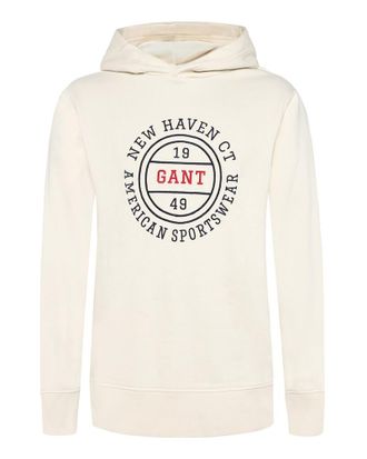 GANT Casual Hoodie aus einem Baumwollmix mit runder Label-Stickerei in