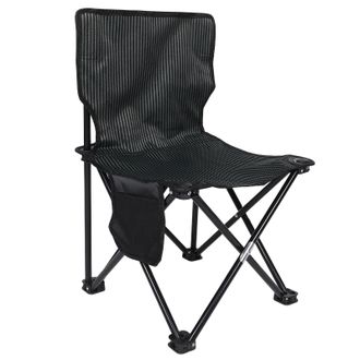 TOPBATHY Klappbarer Outdoor Campingstuhl Mittlere Leichter Faltbarer Campingsitz Robuster Tragbarer Anglerstuhl mit Bequemem Sitz Platzsparend und Stabil f&uuml;r G