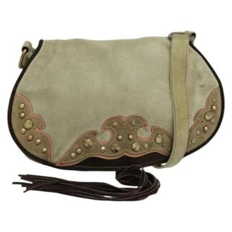 Miu Miu Pre-owned Daim sacs-ports-paule - Femme - Pre-owned - Gris - Taille: ONE Size