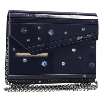 Jimmy Choo London Pre-owned Plastik schultertasche - - Pre-owned - Damen - Blau - ONE SIZE