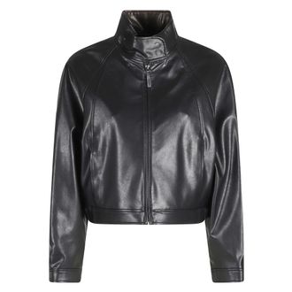 Low Classic LOW Classic, Femme, Vestes, Noir, Taille: 36 FR Veste Courte &agrave; Col Montant