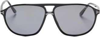 Tom Ford Eyewear lunettes de soleil Bruce &agrave; monture pilote - Noir