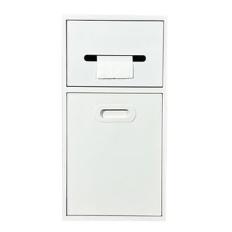 Generic Eingebaute Nischen Edelstahl Nischen Mit Abnehmbarer T&uuml;r Mit M&uuml;llbeh&auml;lter Badezimmer Dusche Angepasste Nische Neben Der Toilette Geeignet F&uuml;r Parks &Ouml;f